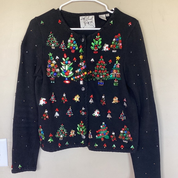 Michael Simon | Sweaters | Michael Simon Christmas Sweater Cardigan ...